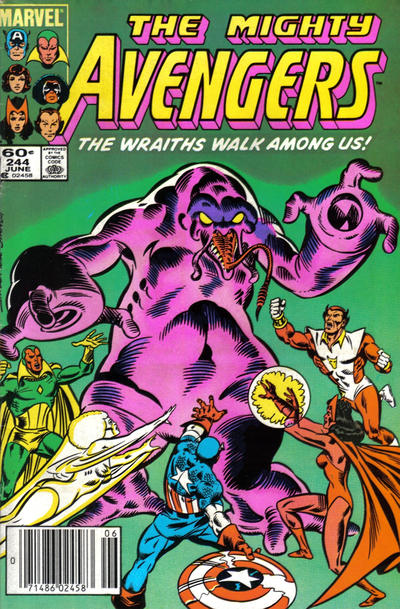 The Avengers 1963 #244 Newsstand ed. - back issue - $5.00 – Blackbird ...